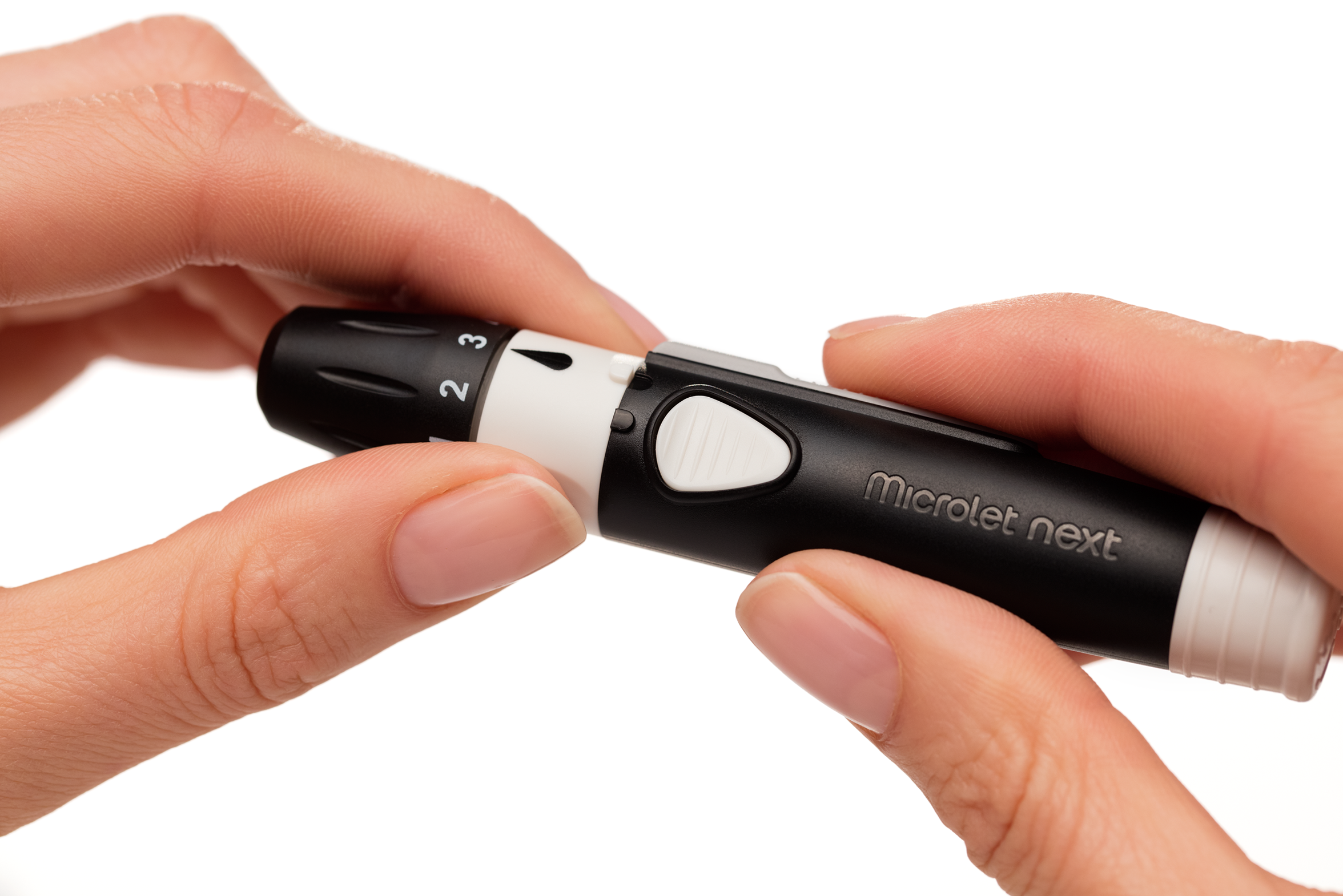 Sistema de punção capilar compatível com as lancetas MICROLET coloridas